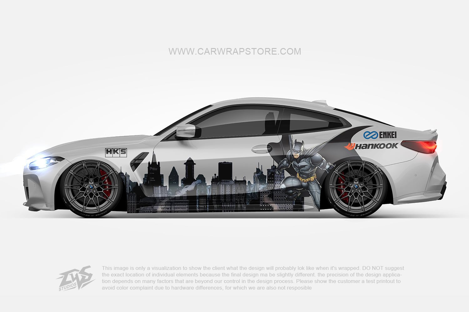 Batman ITASHA anime car wrap vinyl stickers Fit With Any Cars