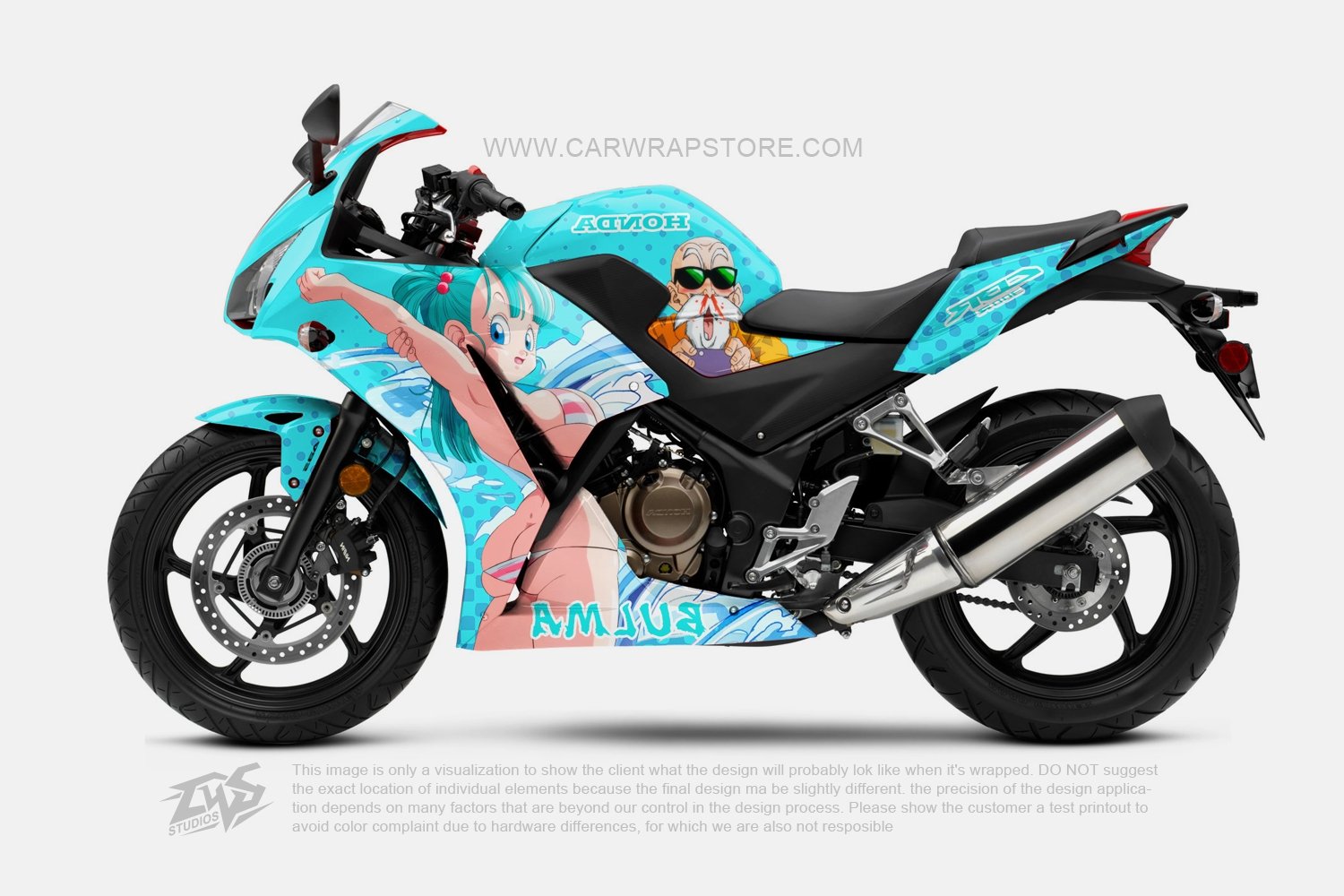 Demon Slayer anime motorcycle wrap vinyl stickers Fit With Any moto