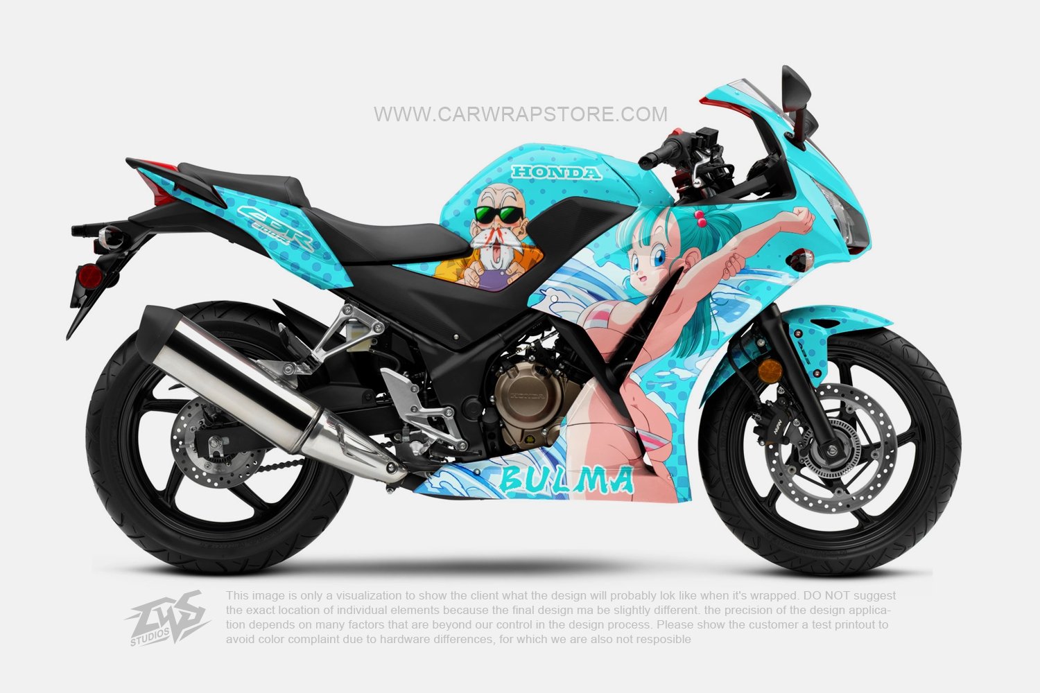 Demon Slayer anime motorcycle wrap vinyl stickers Fit With Any moto