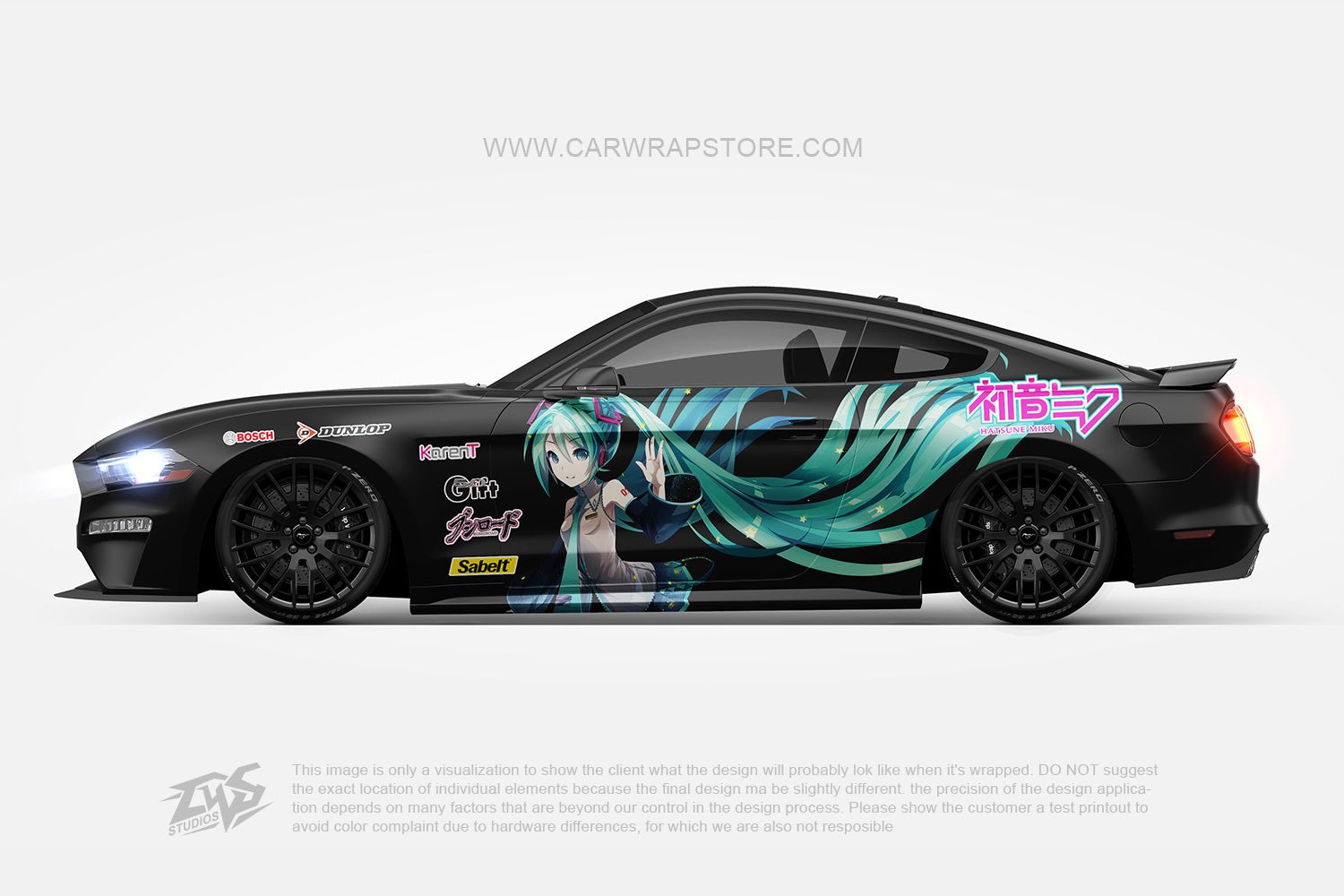 Hatsune Miku ITASHA anime car wrap vinyl stickers Fit With Any Cars