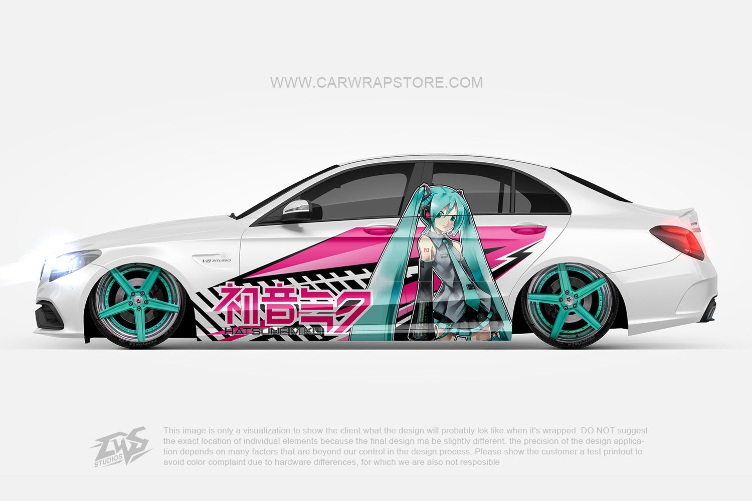 Hatsune Miku ITASHA anime car wrap vinyl stickers Fit With Any Cars