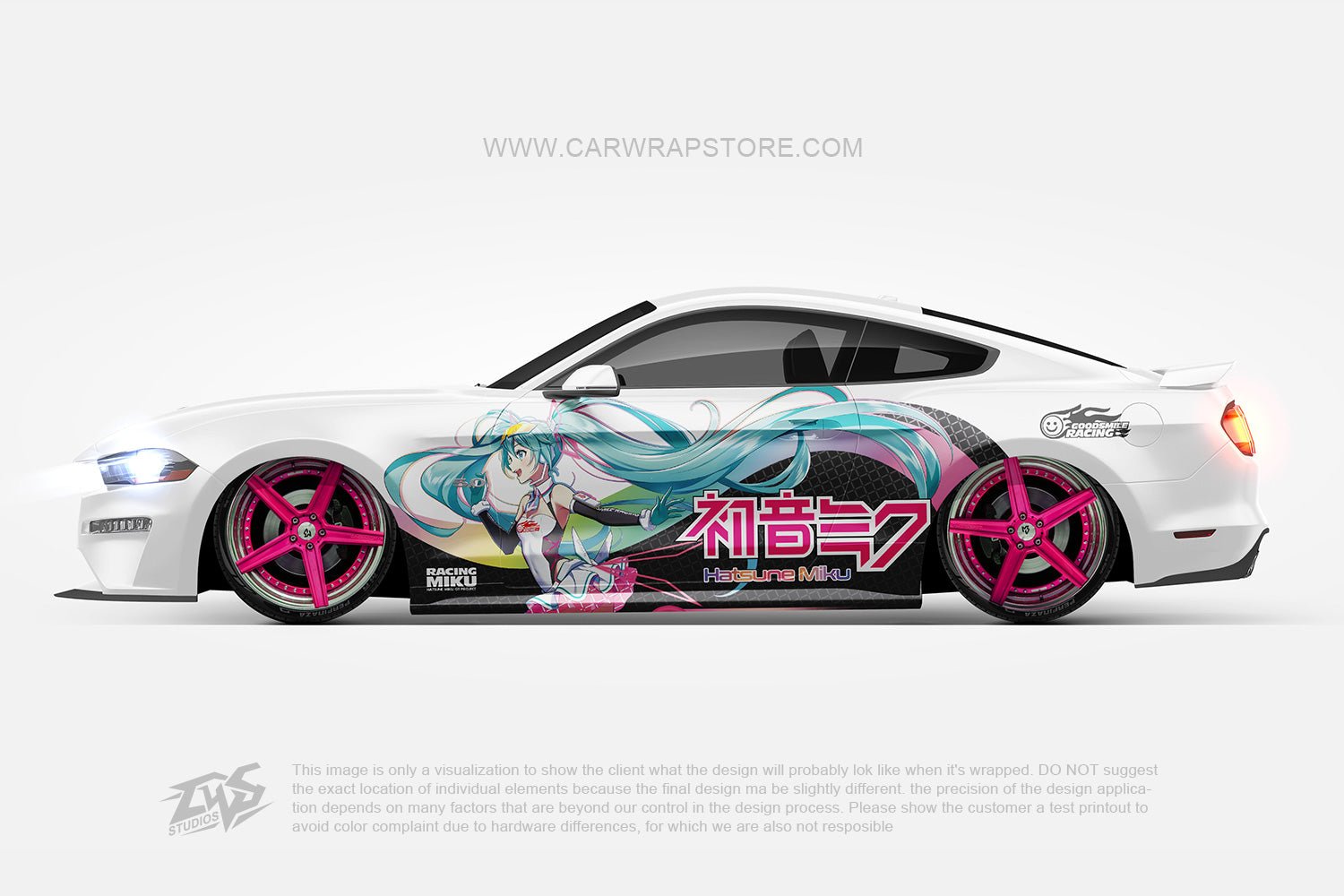 Hatsune Miku ITASHA anime car wrap vinyl stickers Fit With Any Cars