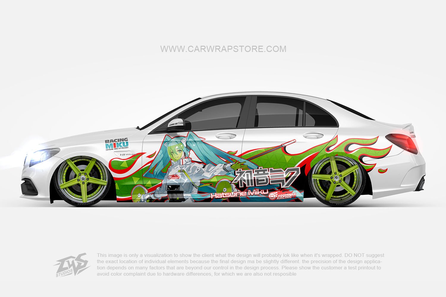 Hatsune Miku ITASHA anime car wrap vinyl stickers Fit With Any Cars