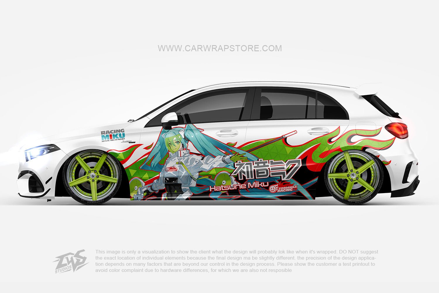 Hatsune Miku ITASHA anime car wrap vinyl stickers Fit With Any Cars