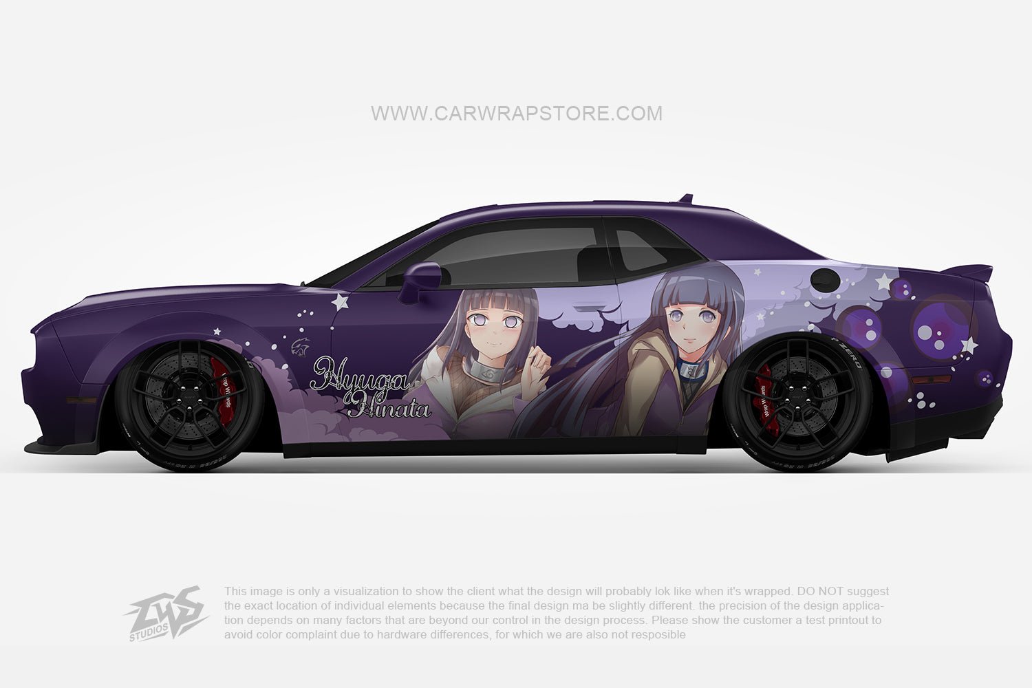Hinata Hyugaand Sasuke Uchiha ITASHA anime car wrap vinyl stickers Fit ...