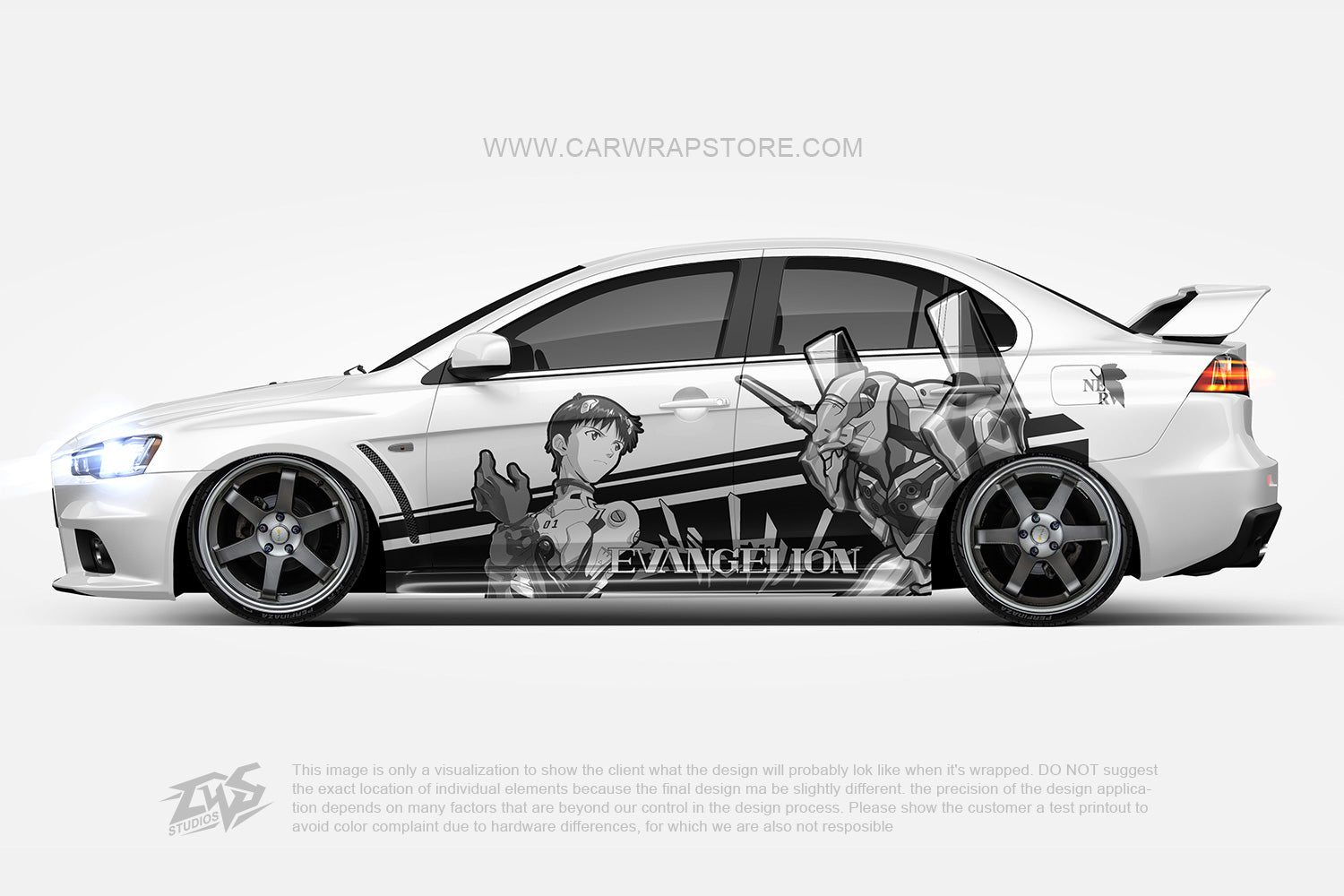 Ikari Shinji Neon Genesis Evangelion EVA ITASHA anime car wrap vinyl ...