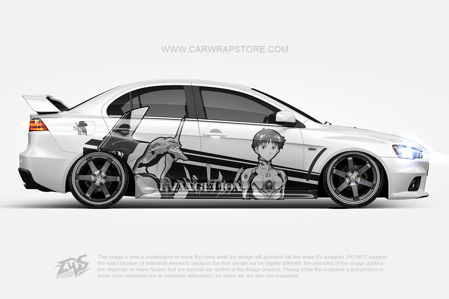 Ikari Shinji Neon Genesis Evangelion EVA ITASHA anime car wrap vinyl ...