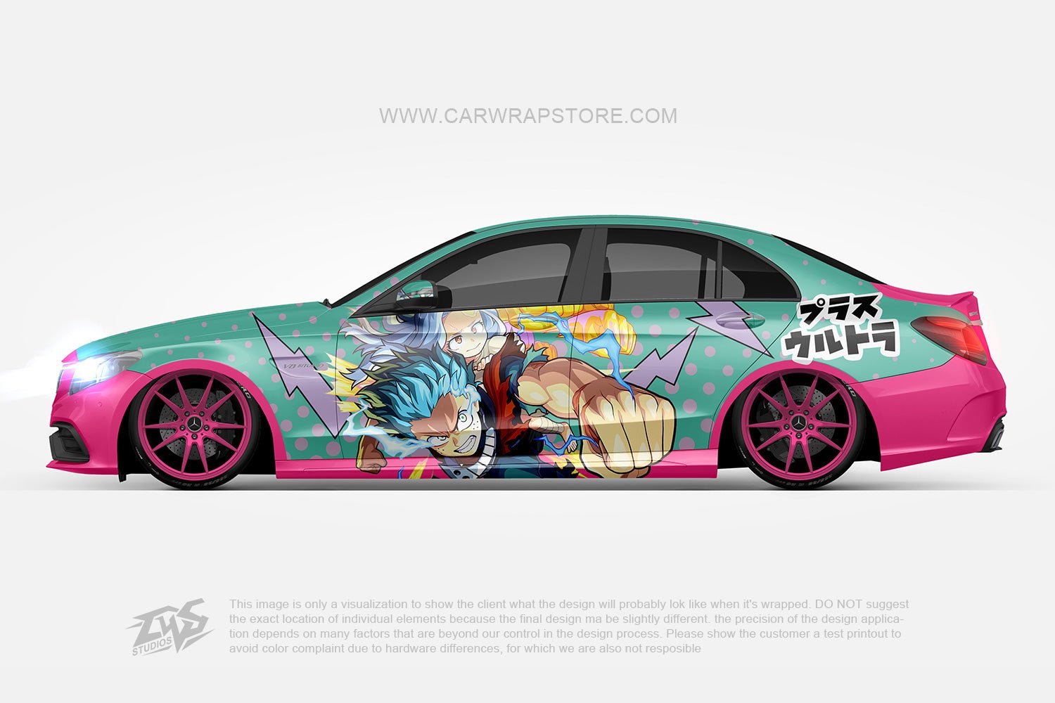 Izuku Midoriya My Hero Academia ITASHA anime car wrap vinyl stickers ...