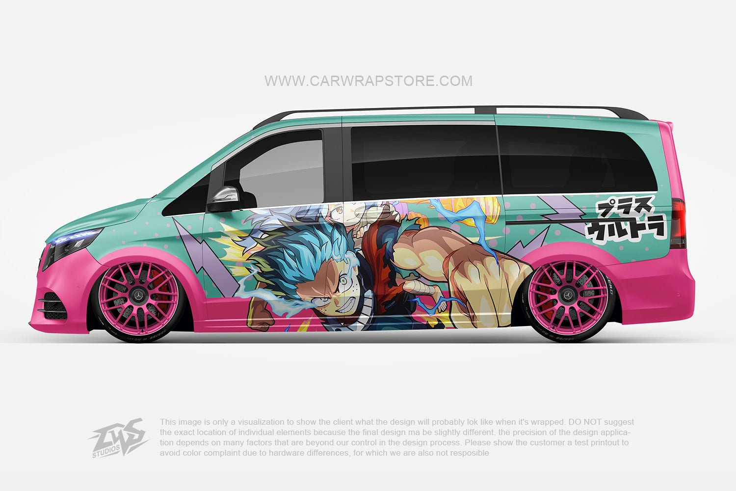 Izuku Midoriya My Hero Academia ITASHA anime car wrap vinyl stickers ...