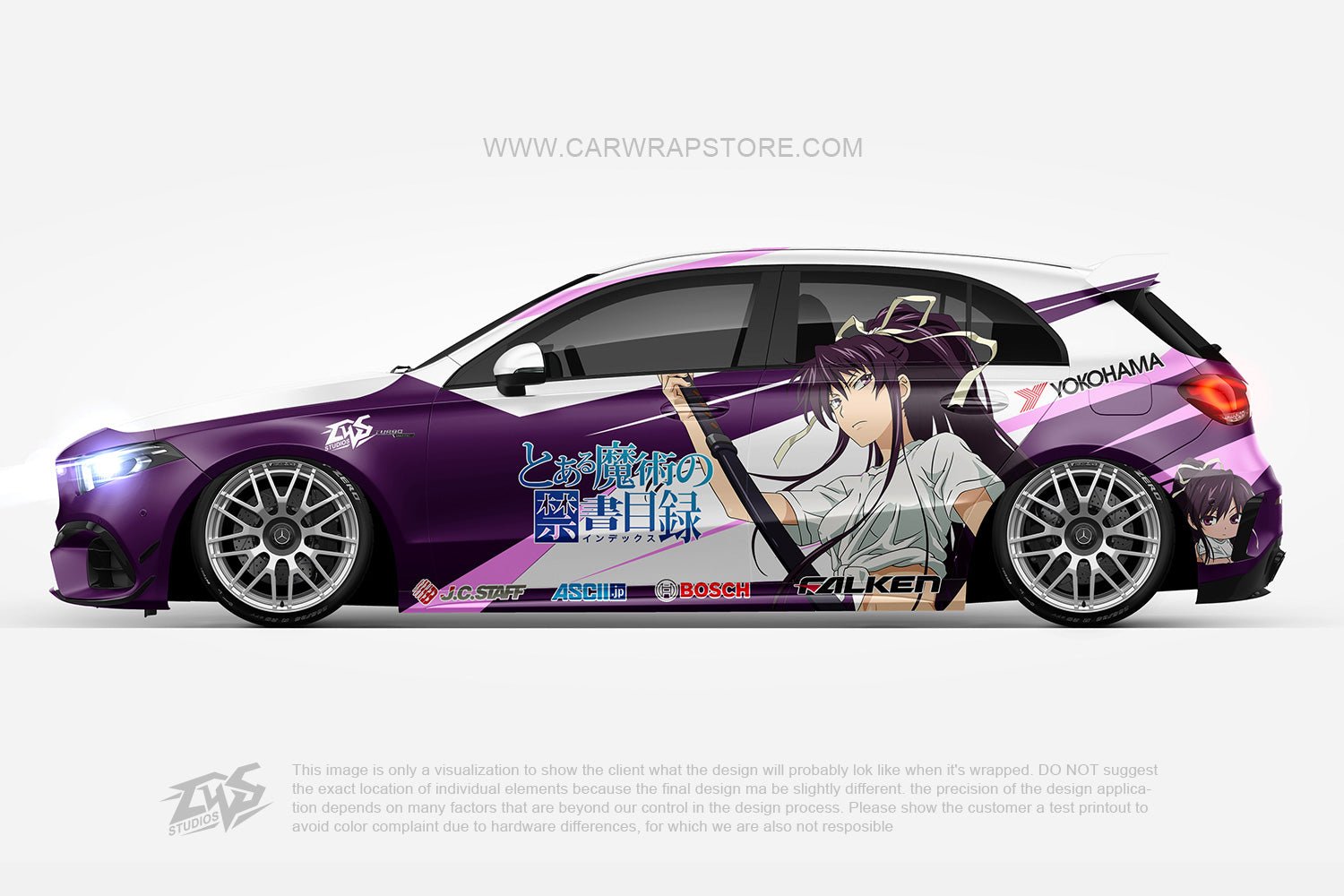 Kanzaki Kaori ITASHA anime car wrap vinyl stickers Fit With Any Cars