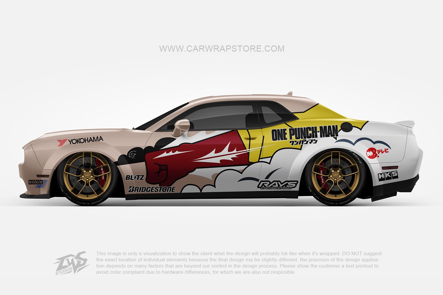 One-Punch Man ITASHA anime car wrap vinyl stickers Fit With Any Cars