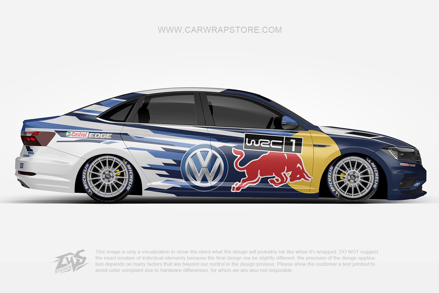 Red Bull Racing Wrap Anime wrap vinyl stickers Fit With Any Cars