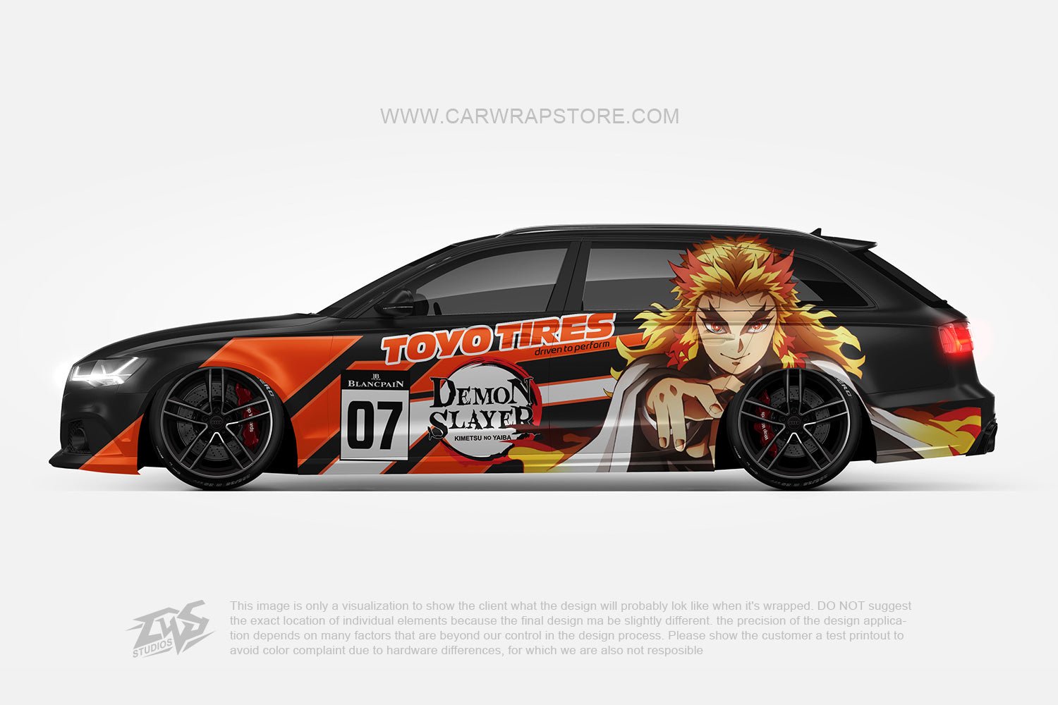 Kanroji Mitsuri Demon Slayer ITASHA anime car wrap vinyl stickers Fit ...