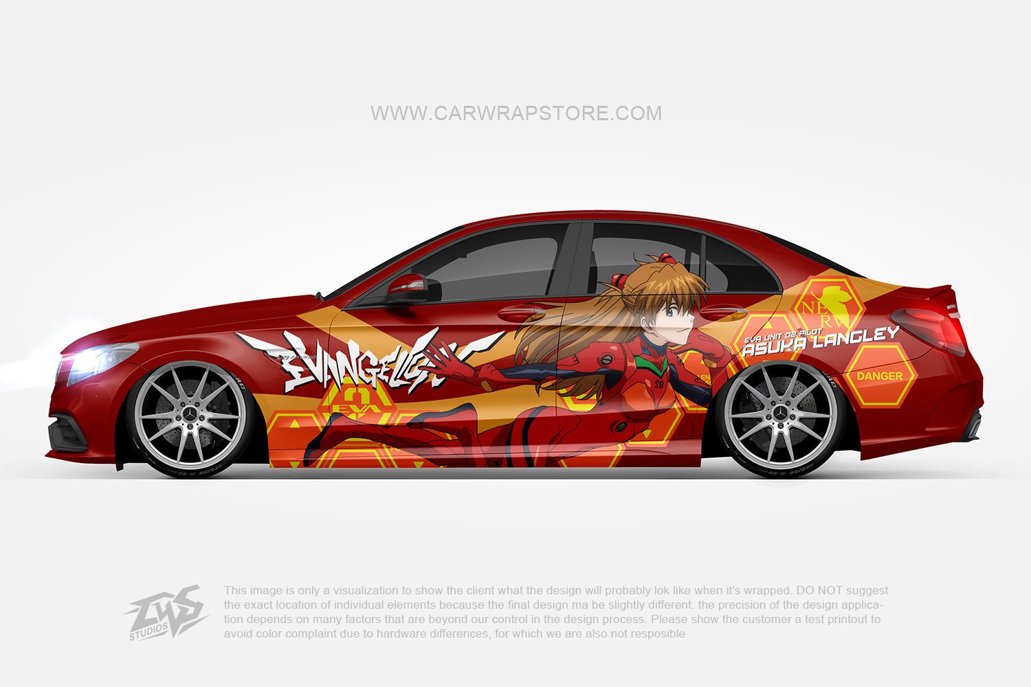 Soryu Asuka Langley Neon Genesis Evangelion ITASHA anime car wrap vinyl ...