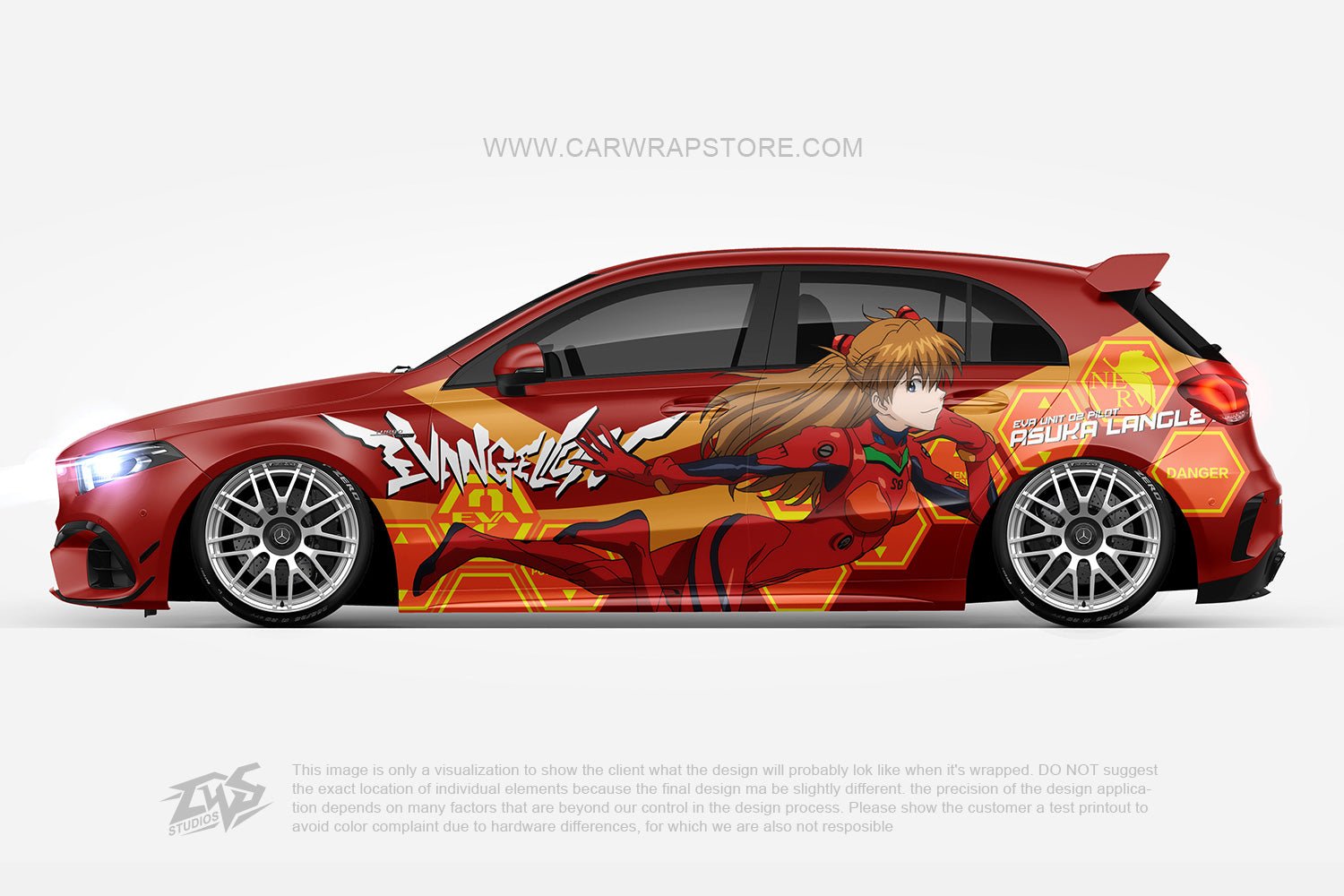 Soryu Asuka Langley Neon Genesis Evangelion ITASHA anime car wrap vinyl ...