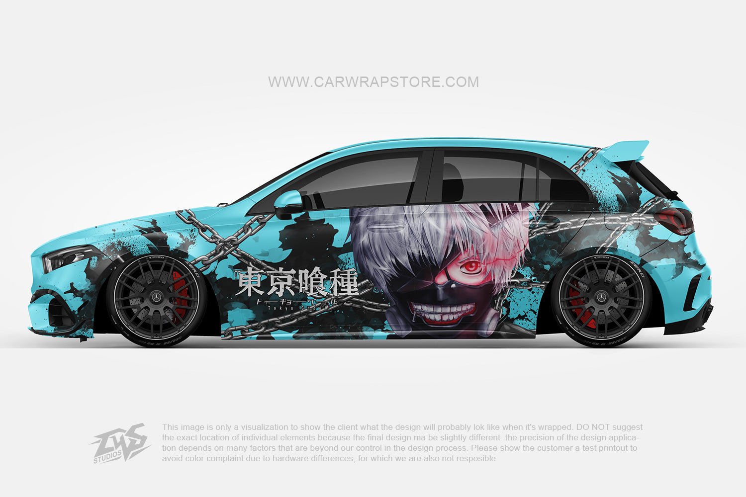 Tokyo Ghoul ITASHA anime car wrap vinyl stickers Fit With Any Cars