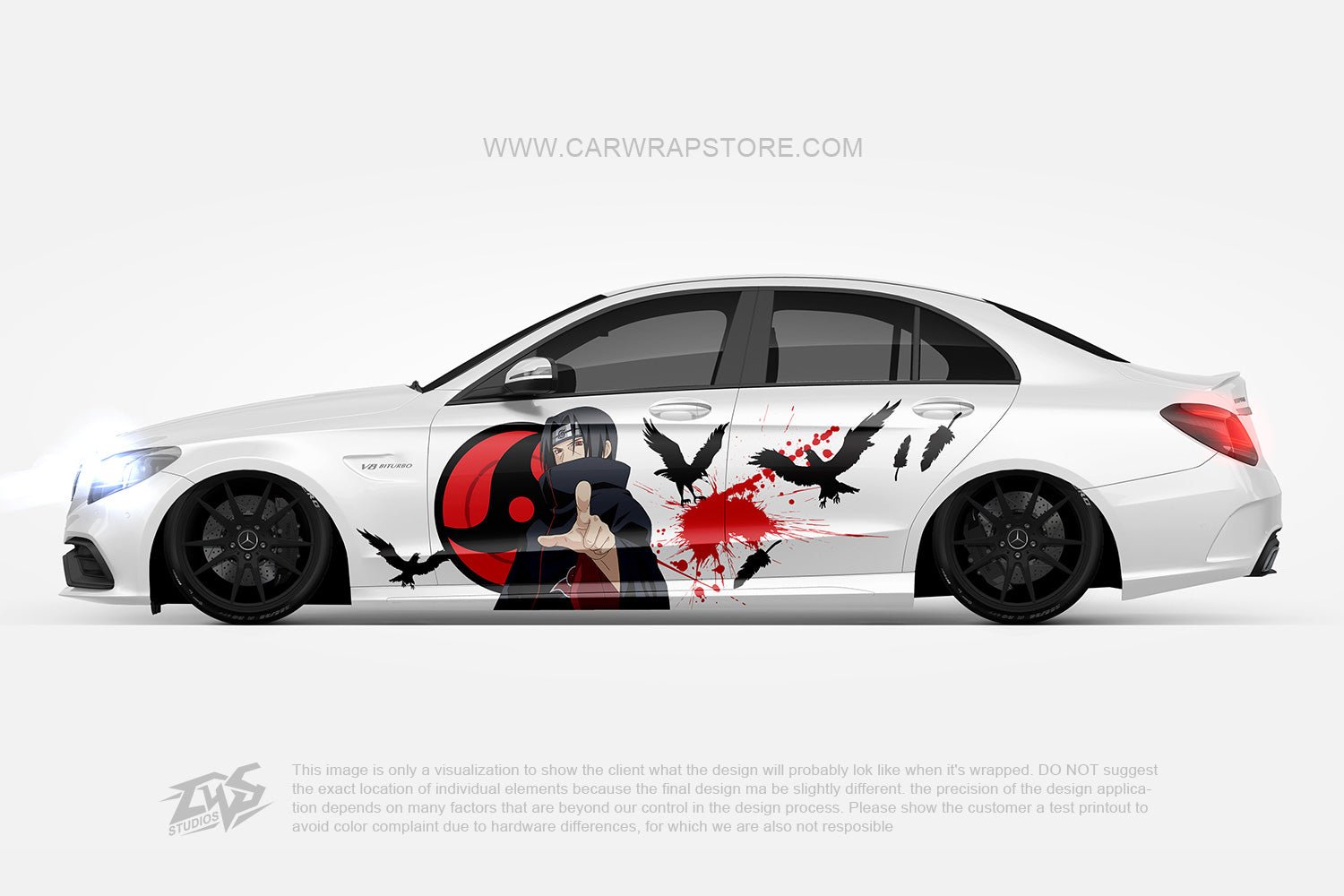 Uchiha Itachi Naruto ITASHA anime car wrap vinyl stickers Fit With Any Cars