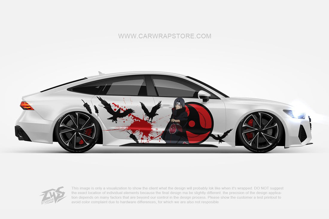 Uchiha Itachi Naruto ITASHA anime car wrap vinyl stickers Fit With Any Cars