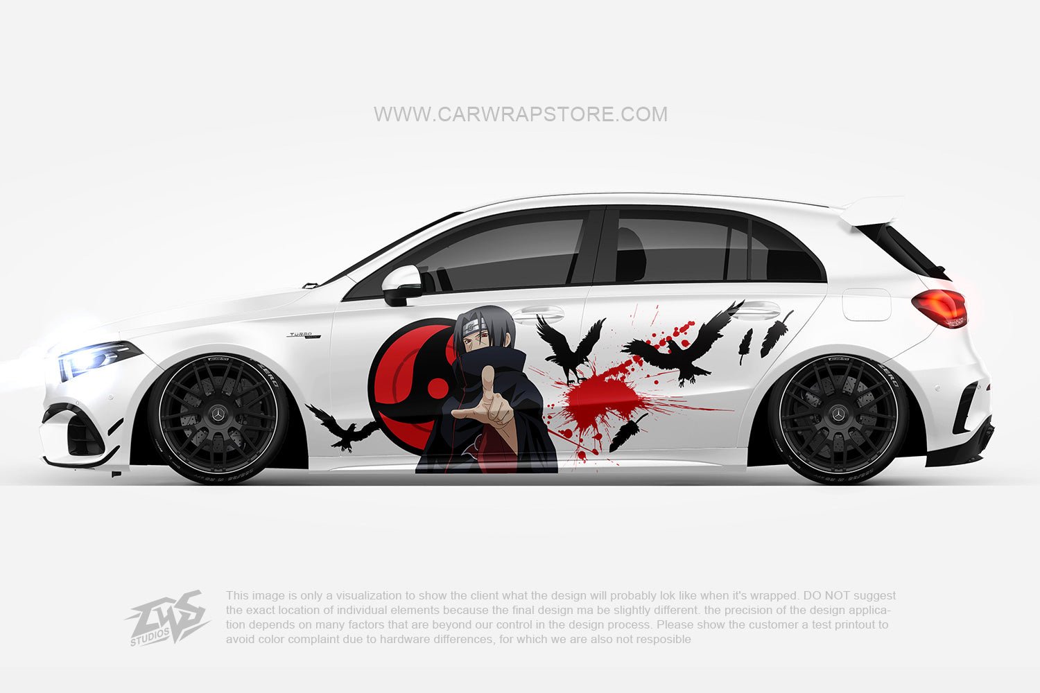 Uchiha Itachi Naruto ITASHA anime car wrap vinyl stickers Fit With Any Cars