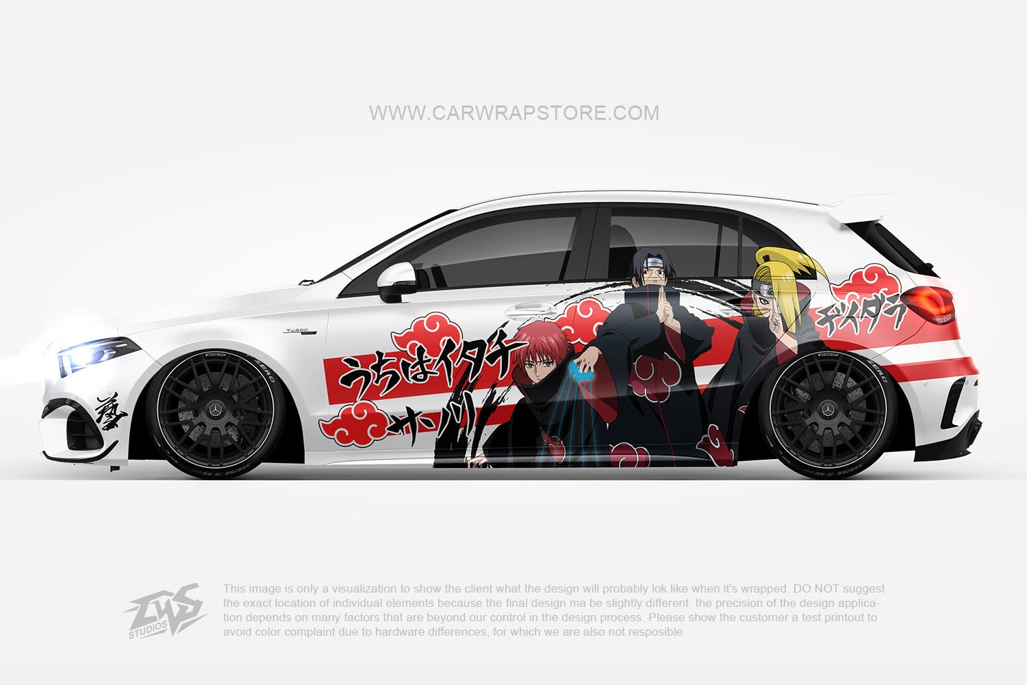 Uchiha Itachi Naruto ITASHA anime car wrap vinyl stickers Fit With Any Cars