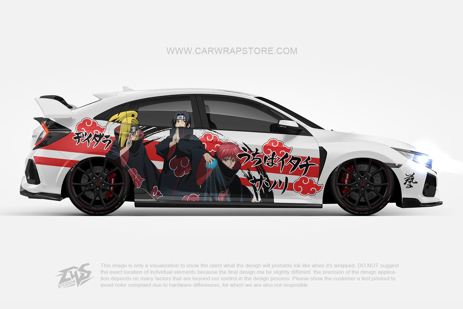 Uchiha Itachi Naruto ITASHA anime car wrap vinyl stickers Fit With Any Cars