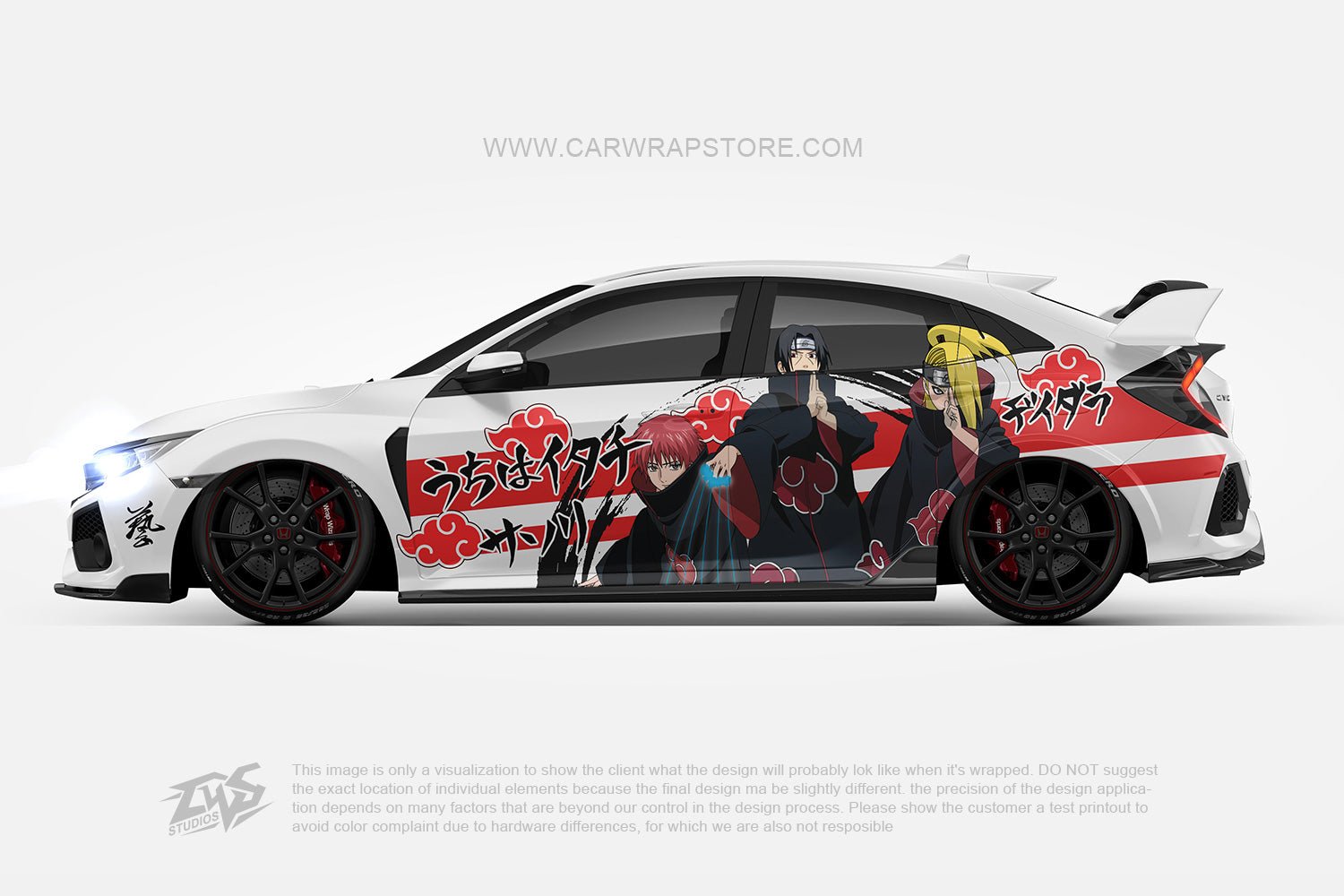 Uchiha Itachi Naruto ITASHA anime car wrap vinyl stickers Fit With Any Cars
