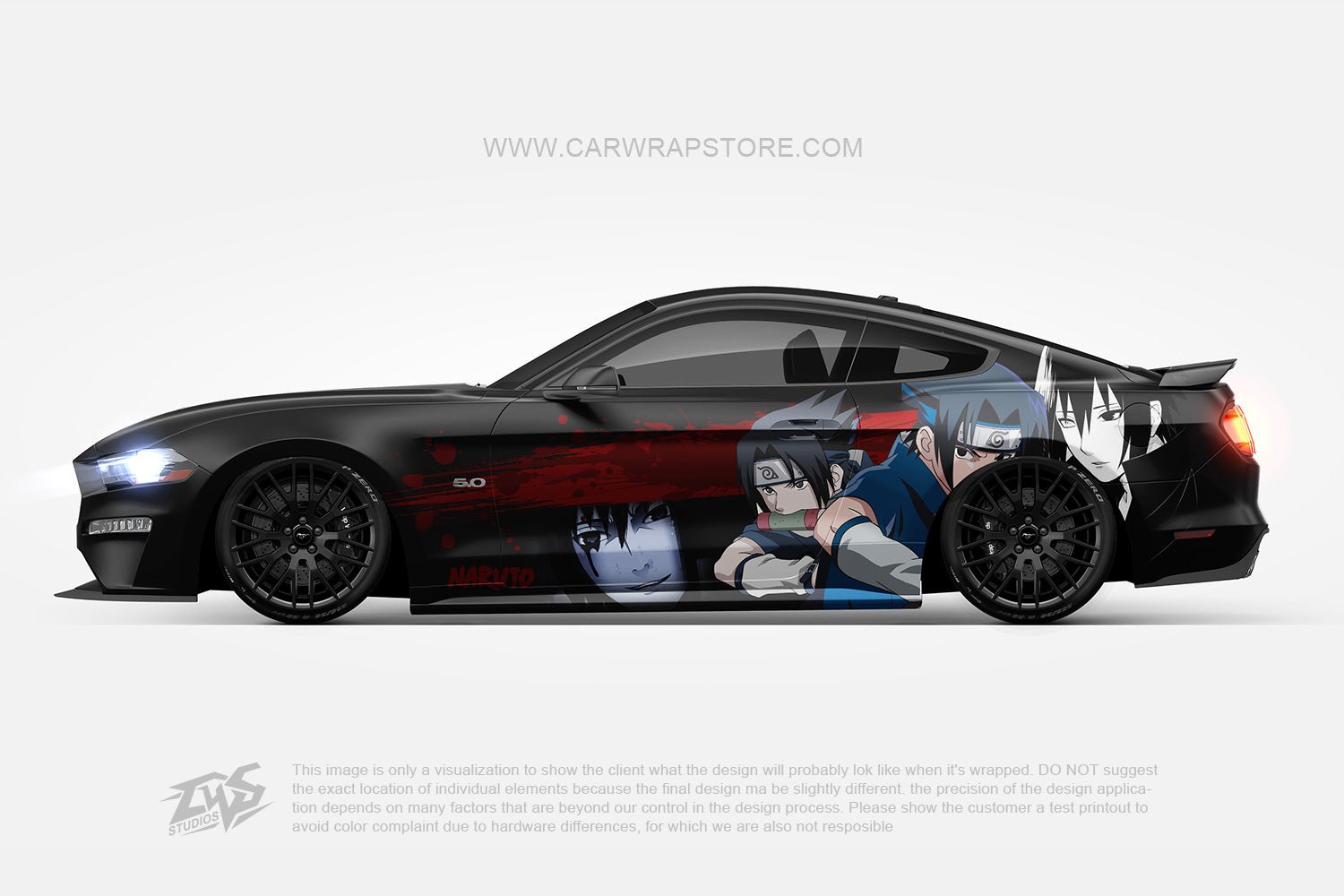Uchiha Sasuke Naruto ITASHA anime car wrap vinyl stickers Fit With Any Cars