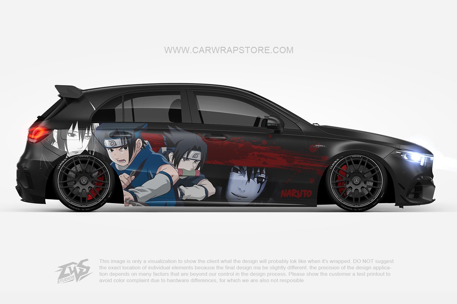 Uchiha Sasuke Naruto ITASHA anime car wrap vinyl stickers Fit With Any Cars