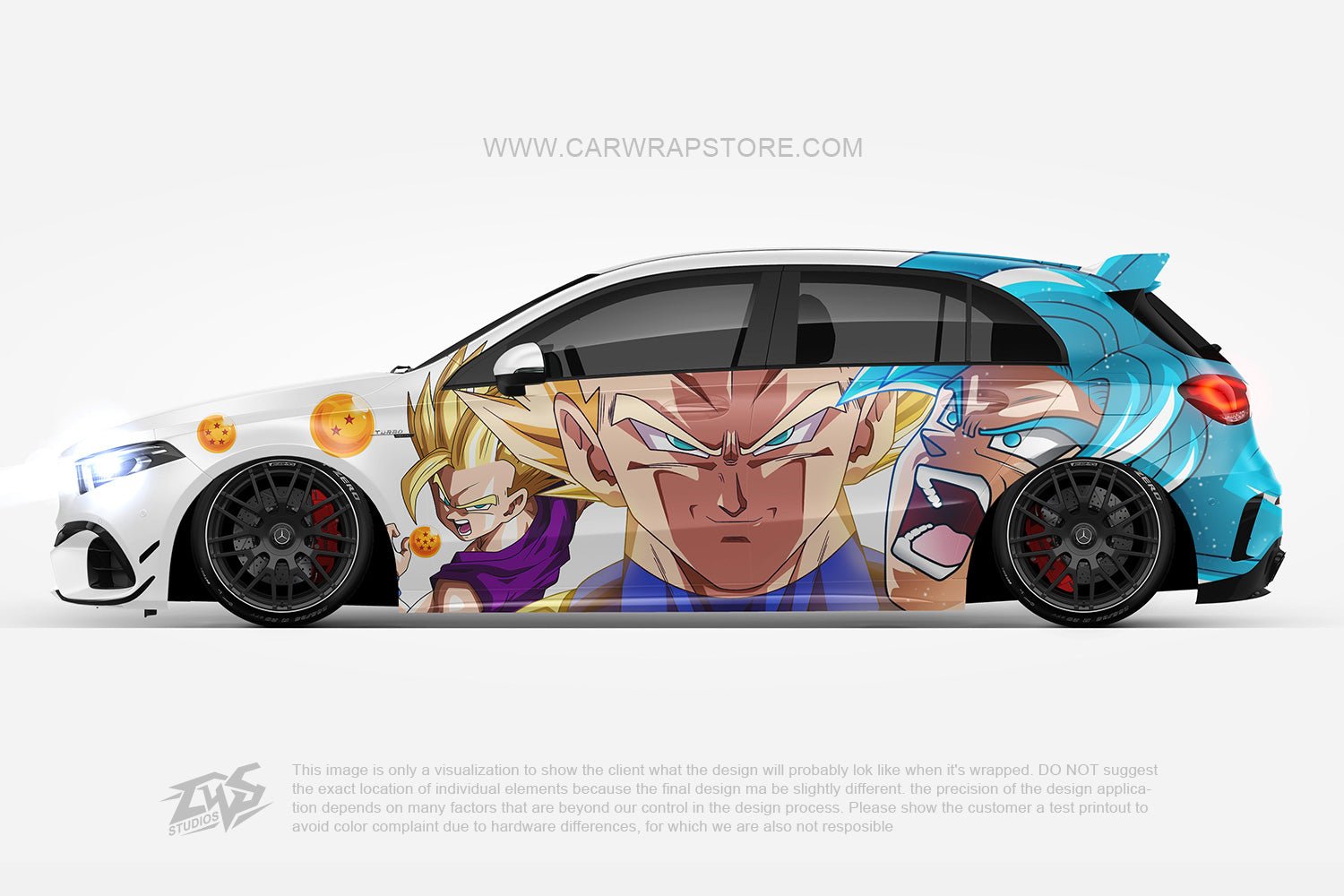 Goku BDZ ITASHA anime car wrap vinyl stickers Fit With Any Cars