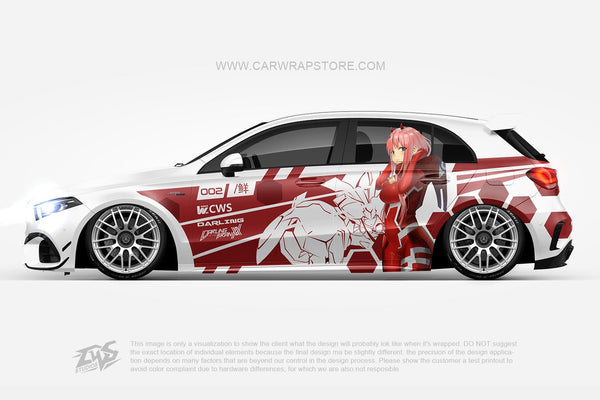 Zero Two DARLING in the FRANXX ITASHA anime car wrap vinyl stickers Fit ...