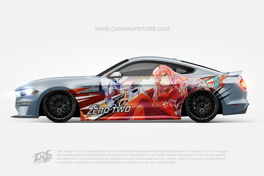 Zero Two DARLING in the FRANXX ITASHA anime car wrap vinyl stickers Fit ...