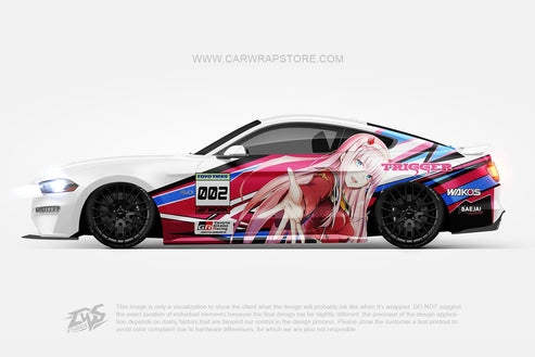 Zero Two DARLING in the FRANXX ITASHA anime car wrap vinyl stickers Fit ...