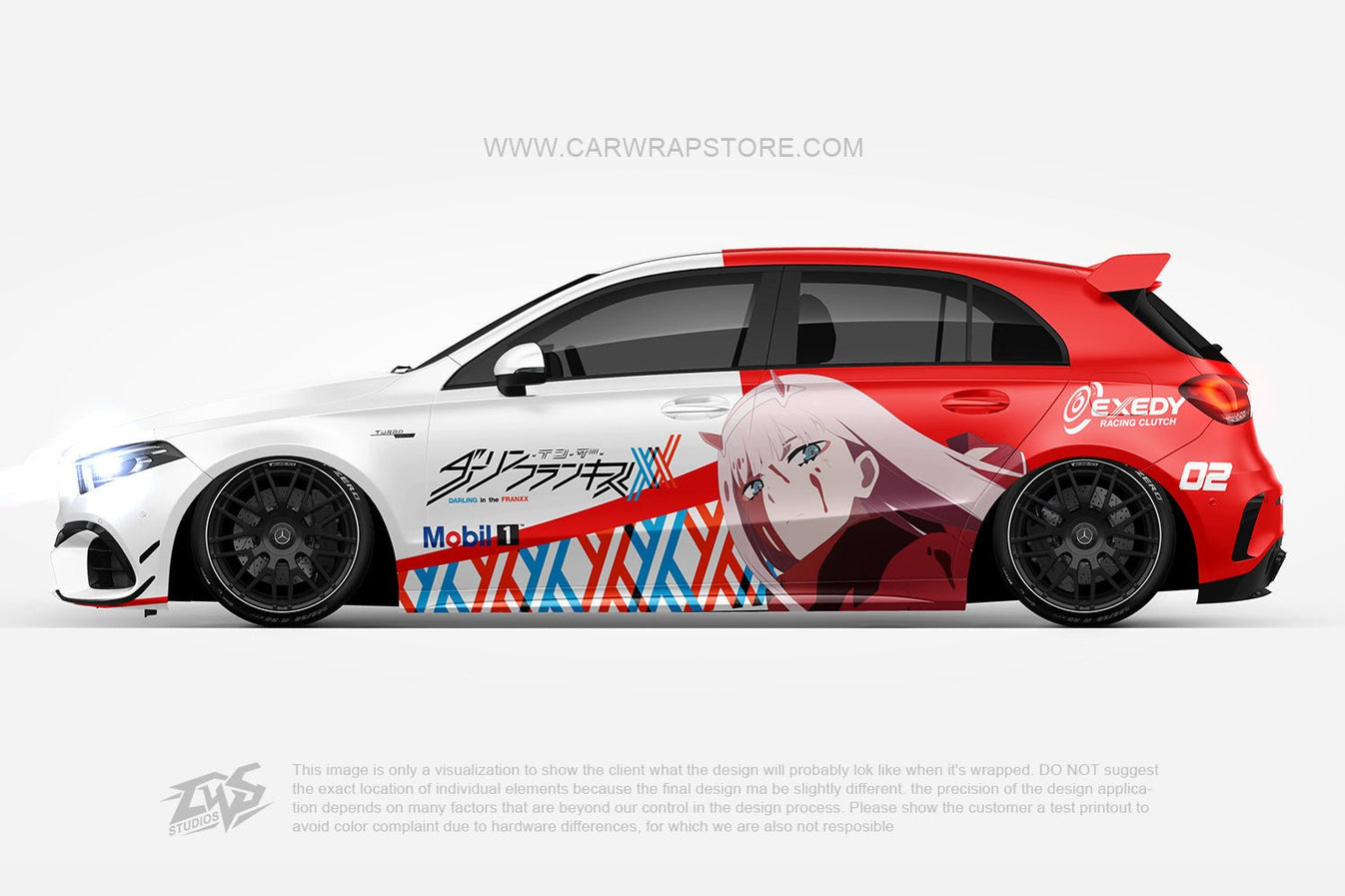 Zero Two DARLING in the FRANXX ITASHA anime car wrap vinyl stickers Fit ...